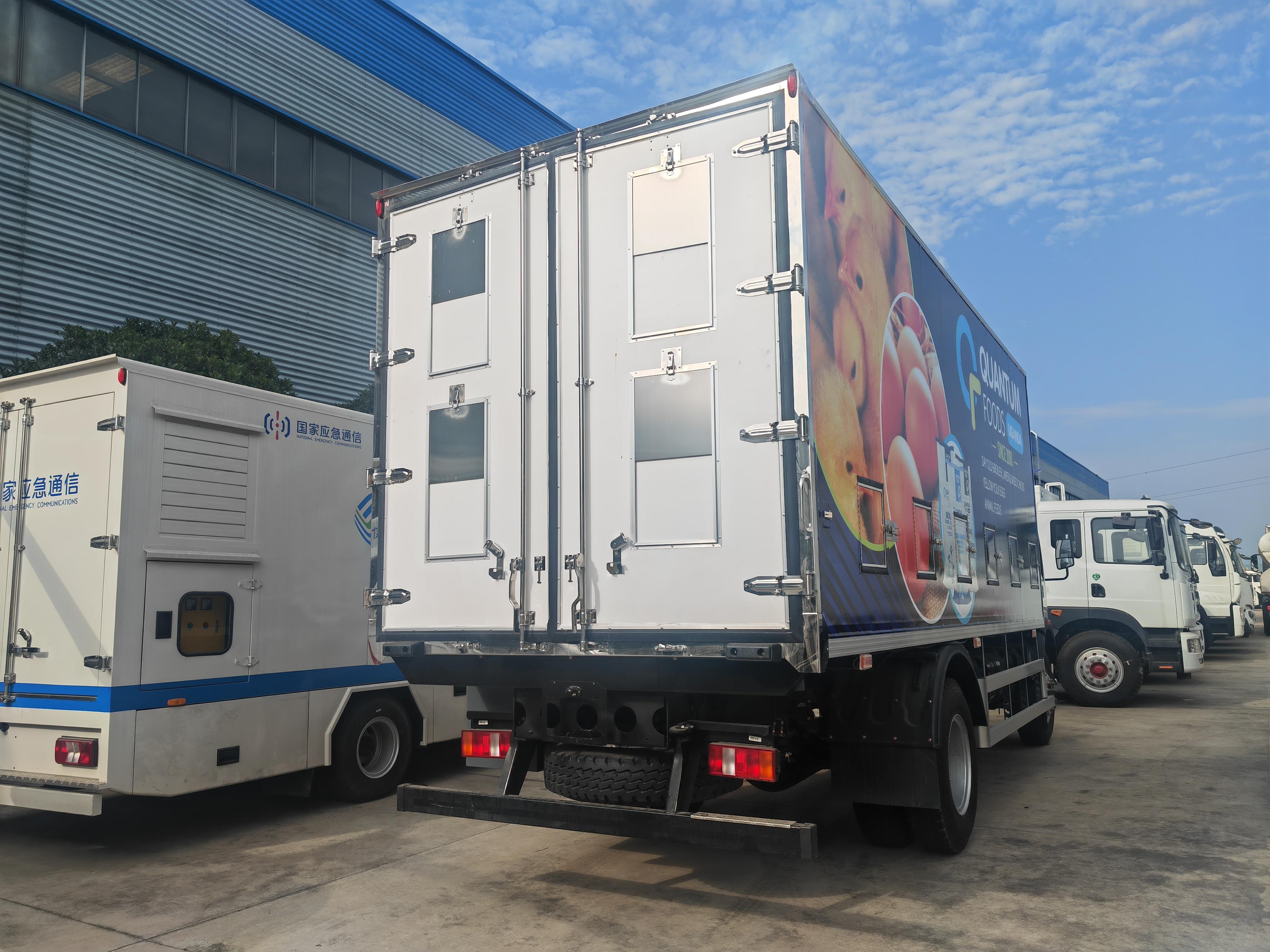 HOWO RHD day old chicken transport truck for Quantum Foods Uganda