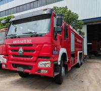 China HOWO Rescue Foam Water Tank Tanker Firefighting Engine Fighting Vehicle Engine Fire Truck for sale