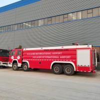 China HOWO 12 Wheels 8X4 Water Rescue Tank Foam Fire Engine Fighting Truck for sale