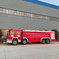 China HOWO 12 Wheels 8X4 Water Rescue Tank Foam Fire Engine Fighting Truck for sale