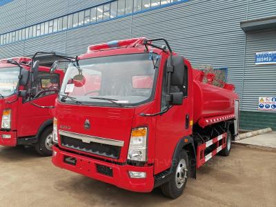 China HOWO 8000Liter Water Tanker Fire Engine Truck for sale