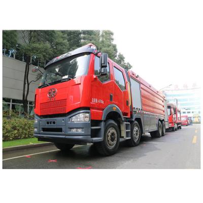 China FAW Fire Truck 12 Wheel Water Foam Dry Powder Heavy Fire Fighting Truck for sale