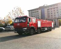 China FAW Fire Truck 12 Wheel Water Foam Dry Powder Heavy Fire Fighting Truck for sale