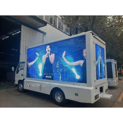 China ISUZU Full Color Outdoor LED Display Advertising Van Mobile Cinema Billboard Truck for sale