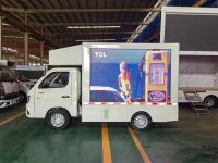 China Foton Mini LED Outdoor Van Mobile Advertising Mobile Stage Billboard Truck for sale