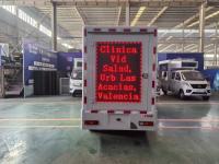 China Foton Mini LED Outdoor Van Mobile Advertising Mobile Stage Billboard Truck for sale