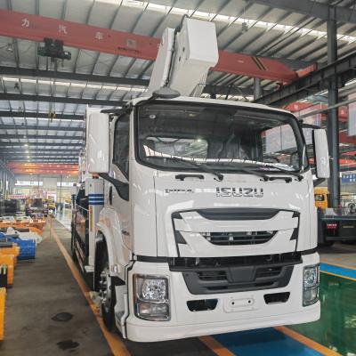 China ISUZU Giga 45 Meter New Aerial Work Bucket Boom Lift Platform Bridge Inspection Truck for sale