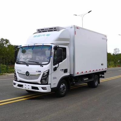 China Foton Electric Refrigerator Truck for Food Transport Light Truck with Euro 3 Emission for sale