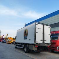 China HOWO ThermoKing Refrigerator Refrigerated Van Freezer Reefer Box Transport Food Cooling Truck for sale