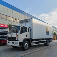 China HOWO ThermoKing Refrigerator Refrigerated Van Freezer Reefer Box Transport Food Cooling Truck for sale