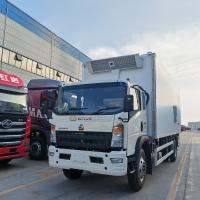 China HOWO ThermoKing Refrigerator Refrigerated Van Freezer Reefer Box Transport Food Cooling Truck for sale