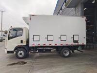 China HOWO 4X2 4M Poultry Livestock transportation chick duckling piglet young baby constant temperature Truck for sale
