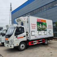China Foton 4x2 day old baby chicken transport truck Plastic frp day old chicken truck for sale