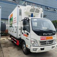 China Foton 4x2 day old baby chicken transport truck Plastic frp day old chicken truck for sale