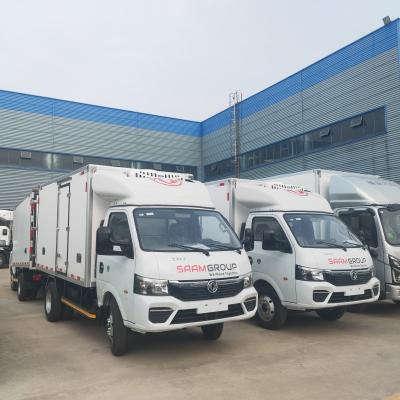 China Dongfeng Mini Refrigerated Truck Fresh Food Freezer Refrigerator Truck for sale