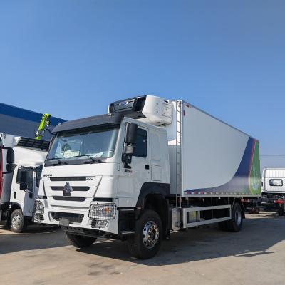 China HOWO Carrier Frozen Meat Transport Refrigerated Freezer Refrigerator Van Refrigeration Units Vehicle for sale