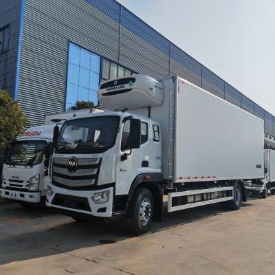 China Foton Aumark Refrigerator Truck Van Refrigerated Thermo King Freezer Truck for sale