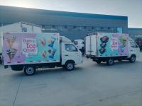China Foton Ice Cream Refrigerator Cargo Cooled Cooling Food Refrigerated Van Freezer Box Transport Truck for sale