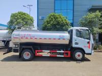 China Dongfeng DFAC Stainless Steel Tanker Truck 5000 Liters Milk Tanker Truck for sale