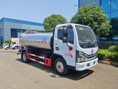 China Dongfeng DFAC Stainless Steel Tanker Truck 5000 Liters Milk Tanker Truck for sale