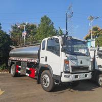 China HOWO Fresh Milk Water Transport Truck 10000L 20000L Stainless Steel Water Tanker for sale