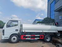 China Dongfeng Captain RHD 5T Stainless Steel Water Tanker Truck 8000 Liter For Food Grade for sale