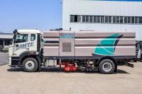 China HOWO Road Sweeper Truck Self Propelled High Pressure Street Sweeper Vacuum Truck for sale