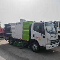 China FAW RHD Road Street Washing And Sweeping High Pressure Cleaning Sweep Sweeper Truck for sale