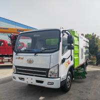 China FAW RHD Road Street Washing And Sweeping High Pressure Cleaning Sweep Sweeper Truck for sale