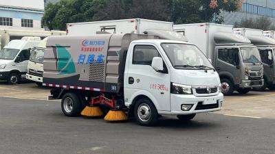 China Dongfeng Mini Road Cleaning Sweeper Dust Suction Water Spraying Truck for sale