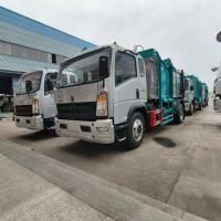 China HOWO Automated Side Load Garbage Truck Medical Waste Collection Truck for sale