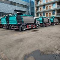China HOWO Automated Side Load Garbage Truck Medical Waste Collection Truck for sale