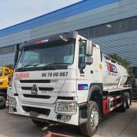 China Sinotruck HOWO 16000 Liter Fecal Suction Truck 400HP Vacuum Sewage Suction Tanker Truck for sale