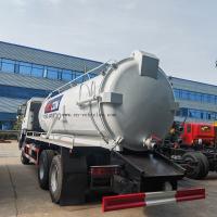 China Sinotruck HOWO 16000 Liter Fecal Suction Truck 400HP Vacuum Sewage Suction Tanker Truck for sale
