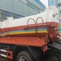 China HOWO RHD Vacuum Fecal Sewage Suction Sewer Tank Tanker Sludge Cleaning Truck for sale