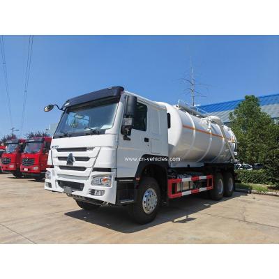 China Sinotruk HOWO 18cbm, 20cbm 10 Wheel 6X4 400HP 20cbm Septic Tank Truck for sale
