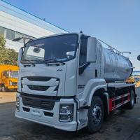 China ISUZU Sewage Suction Truck 15000L Vacuum Sewage Tanker Truck For Industrial Waste for sale