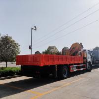 China ISUZU Giga 204hp truck with SQ8ZK3Q 8ton Mobile Folding Crane for sale