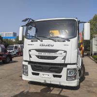 China ISUZU Giga 204hp truck with SQ8ZK3Q 8ton Mobile Folding Crane for sale