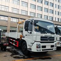 China Dongfeng 2 Ton 3 Ton Truck Mounted Crane Three Arm Mini Crane Truck With Xcmg Sqs68-3 for sale