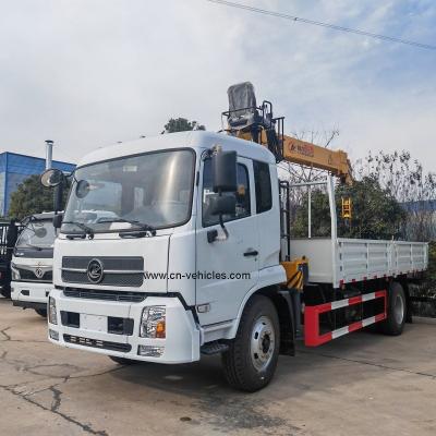 China Dongfeng 8 Tonne Telescopic Boom Truck Crane 180KW 245HP Hydraulic Mobile Crane Truck Mounted for sale
