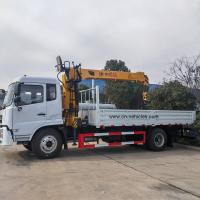 China Dongfeng 8 Tonne Telescopic Boom Truck Crane 180KW 245HP Hydraulic Mobile Crane Truck Mounted for sale