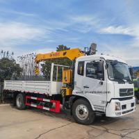 China Dongfeng 8 Tonne Telescopic Boom Truck Crane 180KW 245HP Hydraulic Mobile Crane Truck Mounted for sale