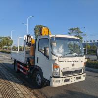 China 6 Wheels 4x2 Sinotruck Howo Middle Size Telescope Fold Arm 4 Section Crane Truck for sale