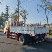 China 6 Wheels 4x2 Sinotruck Howo Middle Size Telescope Fold Arm 4 Section Crane Truck for sale