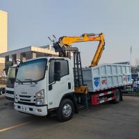China ISUZU Kv600 Lorry Mini Truck Mounted Crane Lqs78A Telescopic Knuckle Boom Crane for sale