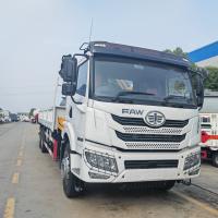 China FAW RHD 340HP Cargo Hydraulic Truck Mounted SQZ160 8Ton Mobile Manipulator Knuckle Boom Crane for sale