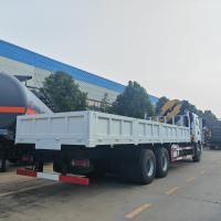 China FAW RHD 340HP Cargo Hydraulic Truck Mounted SQZ160 8Ton Mobile Manipulator Knuckle Boom Crane for sale