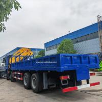 China Shacman 8X4 4 Alex Truck Mounted Crane 28ton Folding Mobile Crane Truck With GSQZ560 for sale