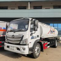China Foton Aumark RHD Petrol Tank Truck 8500L Mobile Fuel Tanker Dispensing Truck for sale